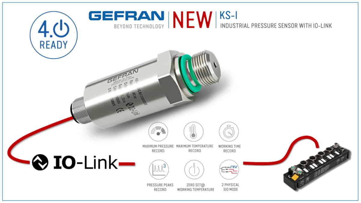 Gefran industriële druksensor met IO-link – Kunststof Magazine